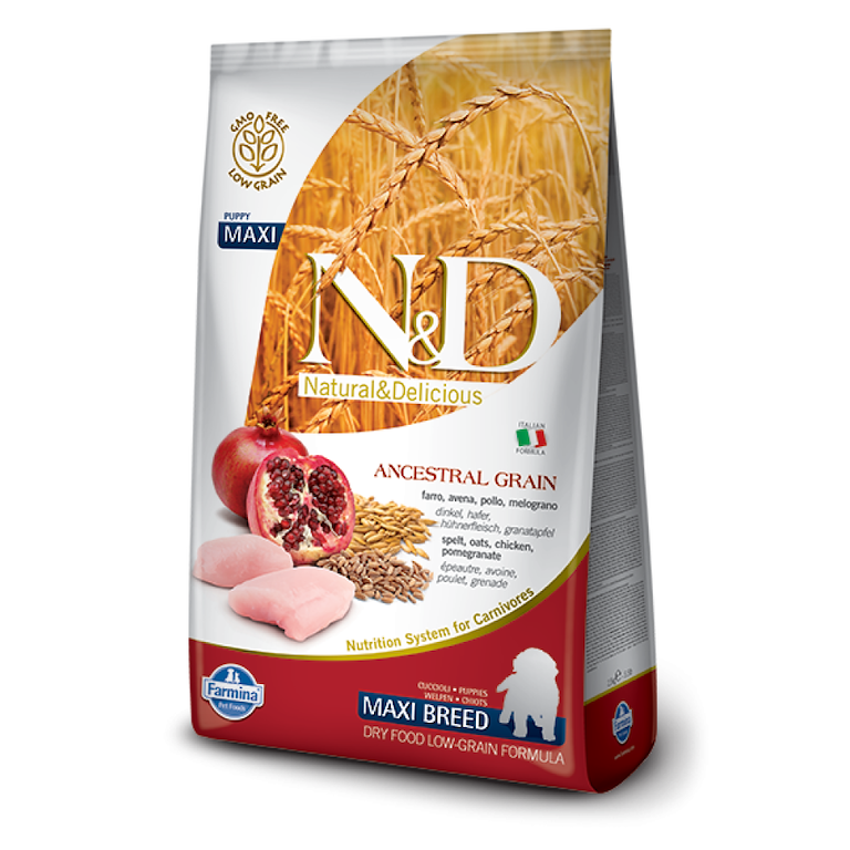 N&D hrana za pse Low Grain CHICKEN & POMEGRANATE (Puppy, Medium&Maxi) 12kg