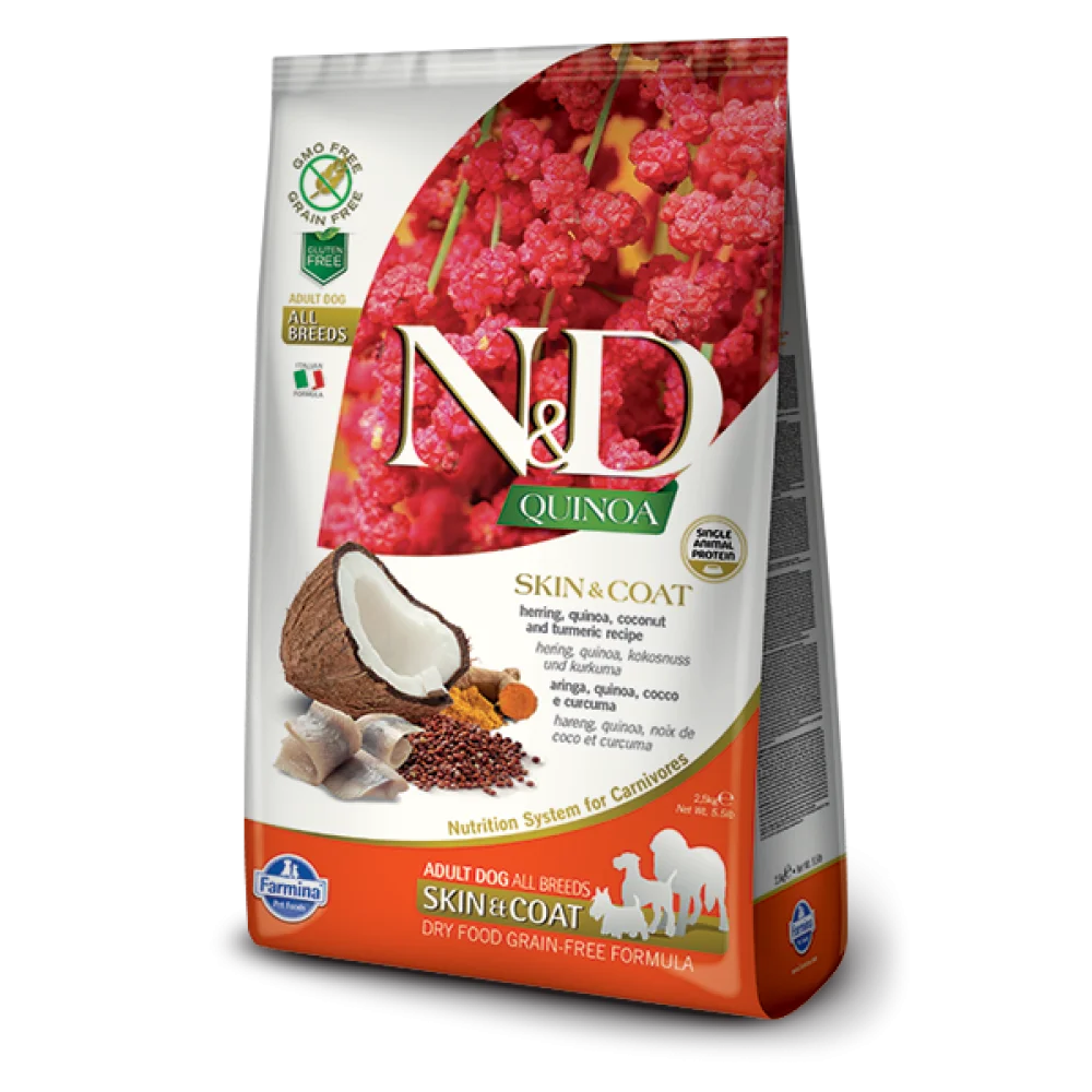 N&D Quinoa hrana za pse - Skin & Coat Herring 7kg