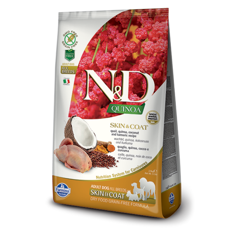 N&D Quinoa hrana za pse - Skin & Coat Quail 7kg