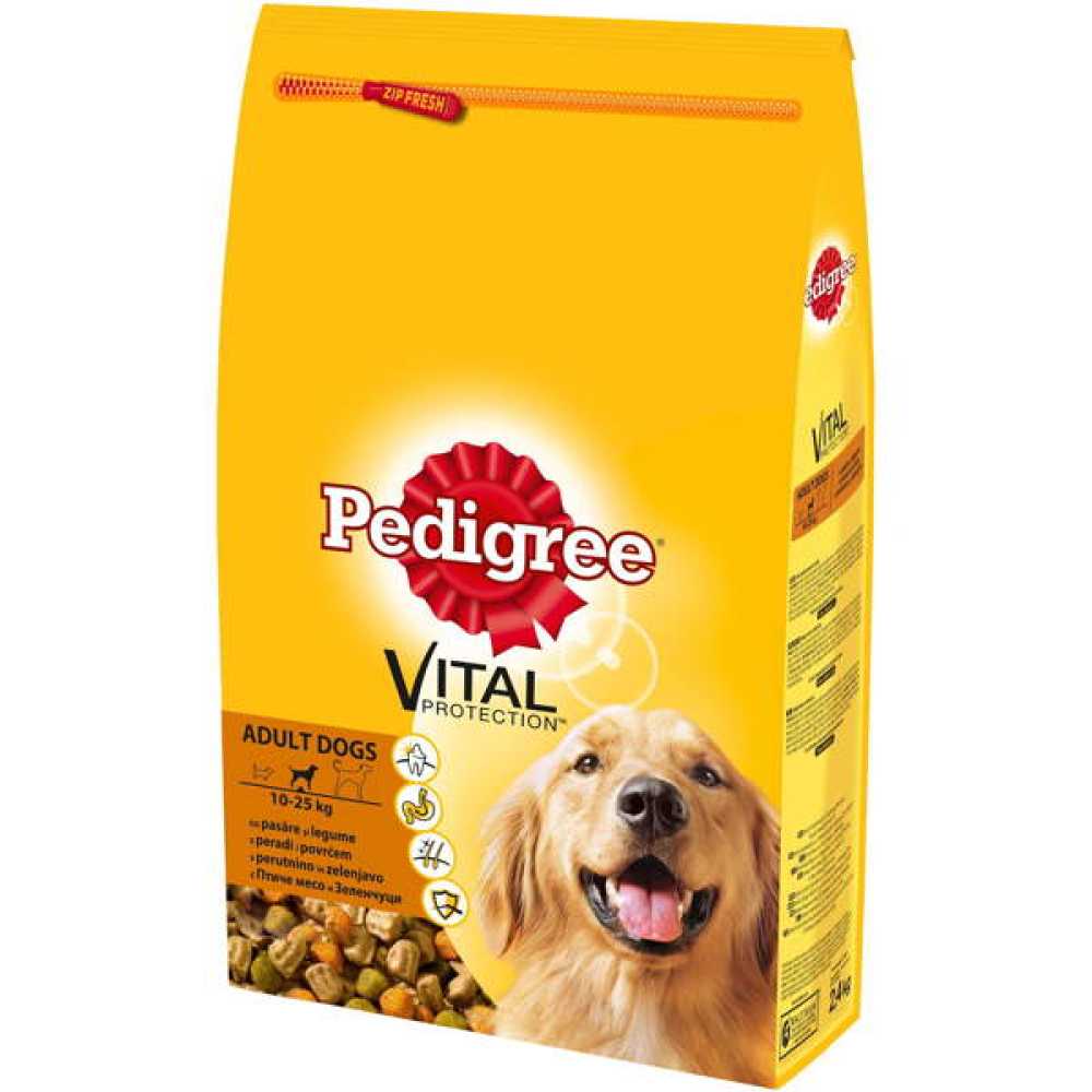 PEDIGREE hrana za pse Adult, Vital Protection Piletina, Pirinač i Povrće 15kg