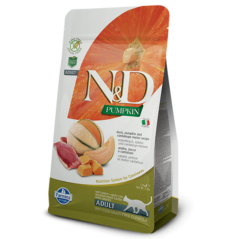 N&D Pumpkin hrana za mačke - Duck & Cantaloupe Melon 300gr