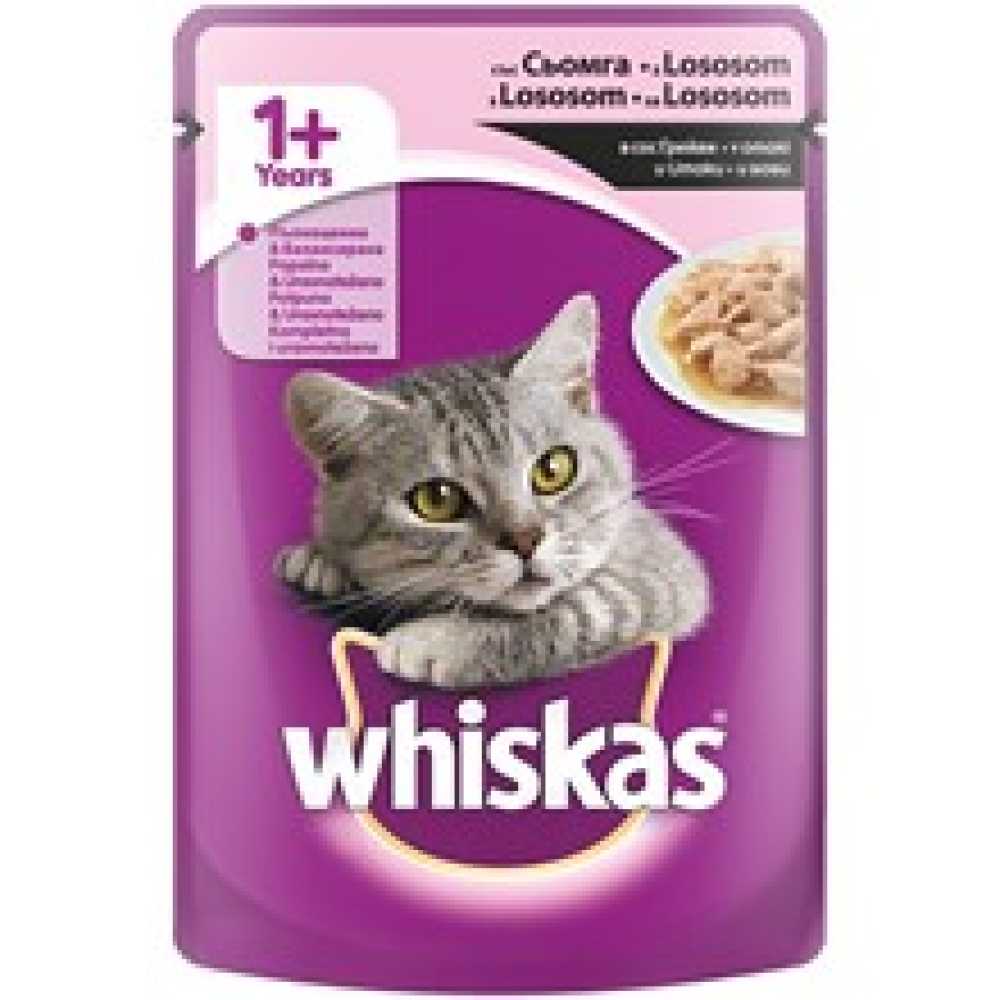 WHISKAS kesica za mačke - losos u sosu 100gr