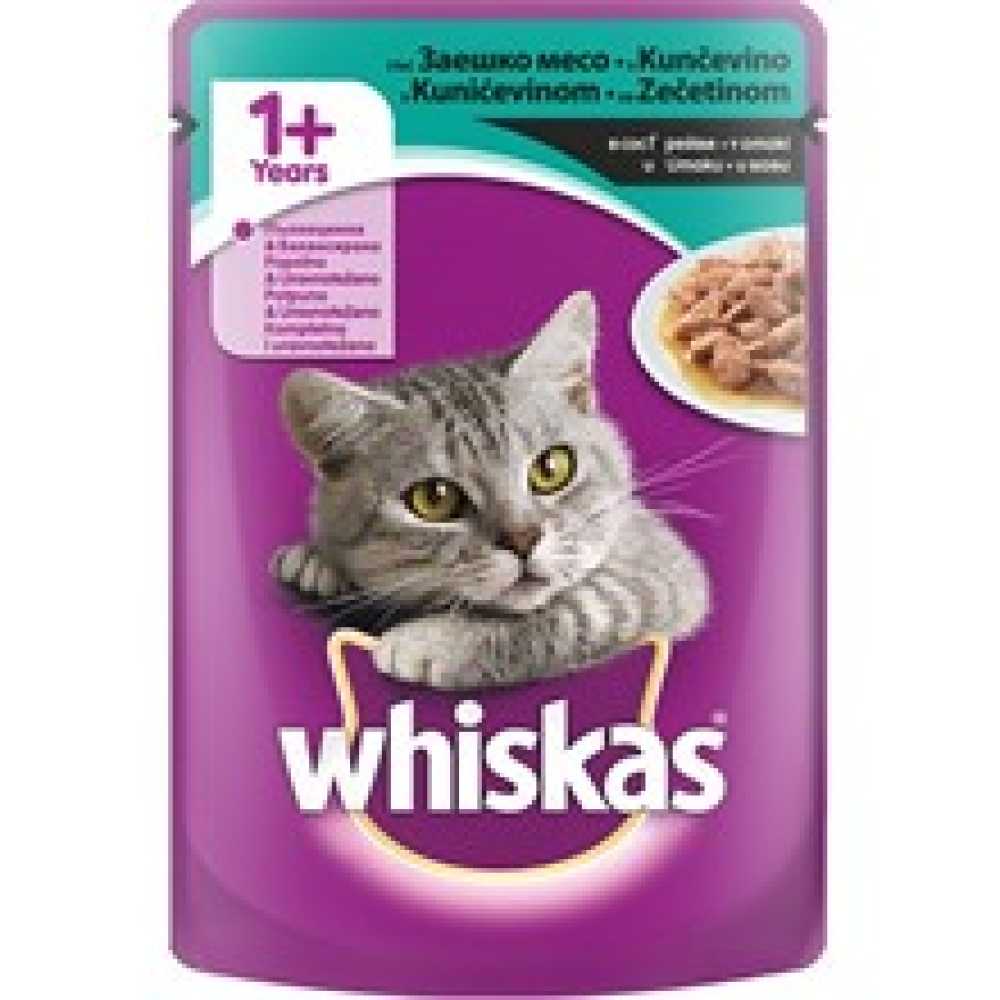 WHISKAS kesica za mačke - zečetina u sosu 100gr