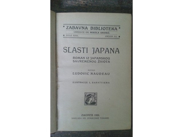 Ludovic Naudeau: SLASTI JAPANA (1922)