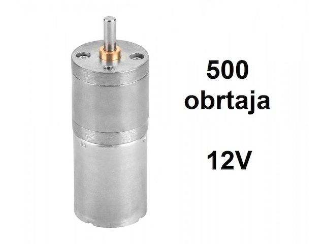 Elektromotor sa reduktorom - 12V - 500RPM