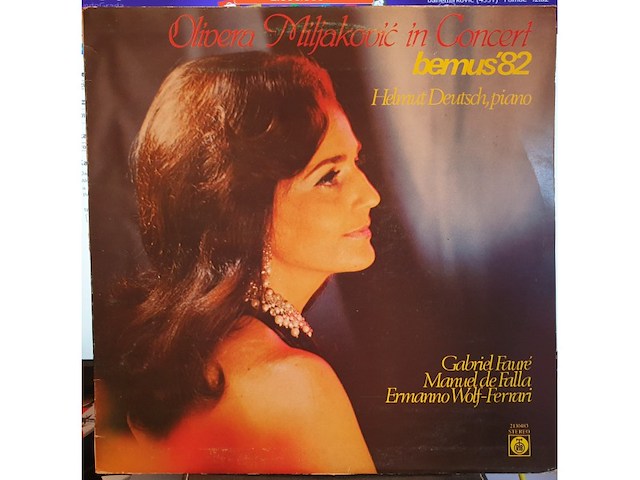 Olivera Miljakovic In Concert, Bemus `82 , LP, mint