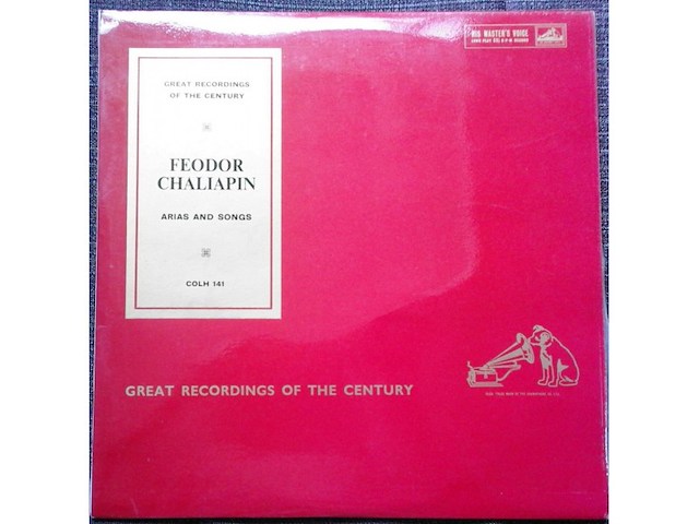 FEODOR CHALIAPIN - Aries and Songs (U.K. Press)