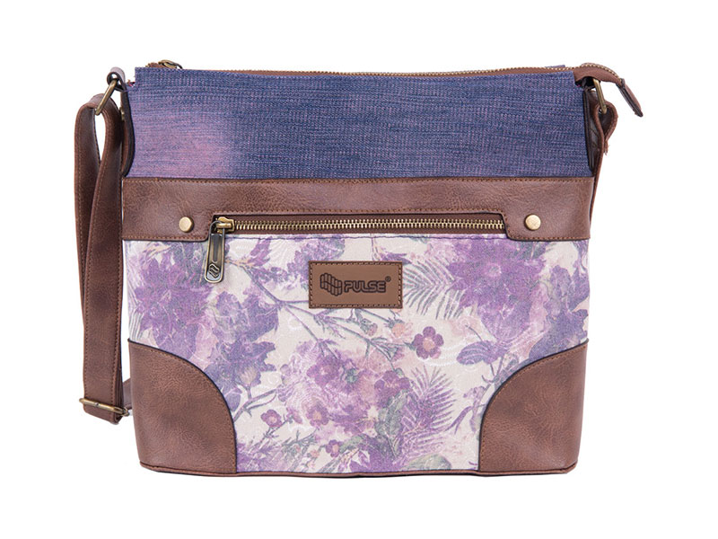 TORBA NA RAME PULSE JEANS FLORAL 121349