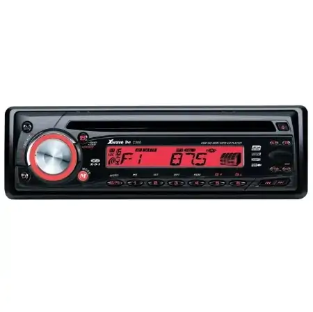 Auto plejer CD/MP3/Audio in/FM, RDS 4x40W, crveni displej , euro konektor, C400 XWAVE