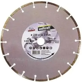 Dijamantska rezna ploča Standard-Universal, segmentna Ø 110 x 22,23 WOLFCRAFT