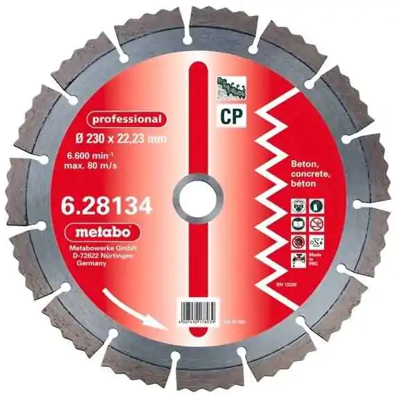 Dijamantski segmentni disk 125 x 22.23 mm Profesional Concrete Metabo