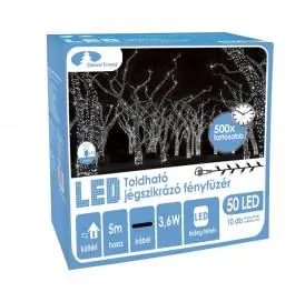 LED trepćući svetleći niz sa mogućnošću nadogradnje 5m + 5m 50 sijalica hladno bela