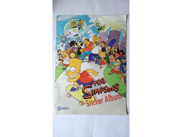 The Simpsons Sticker Prazan Album - Mandrak