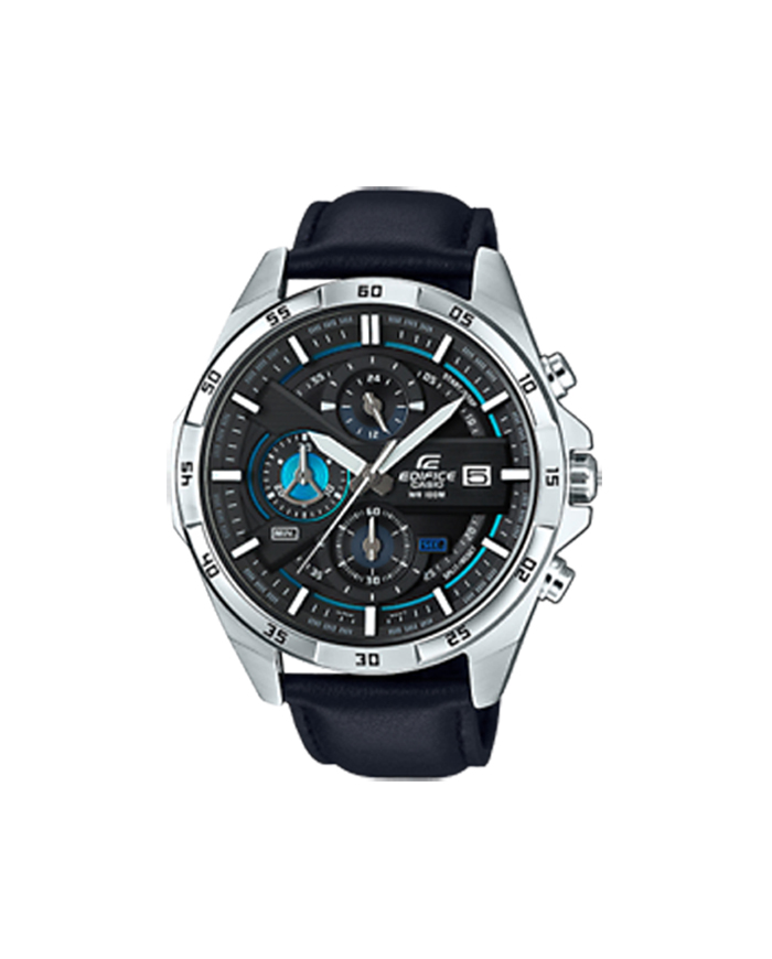 MUŠKI RUČNI SAT CASIO EFR-556L-1A LEATHER BLACK Casio