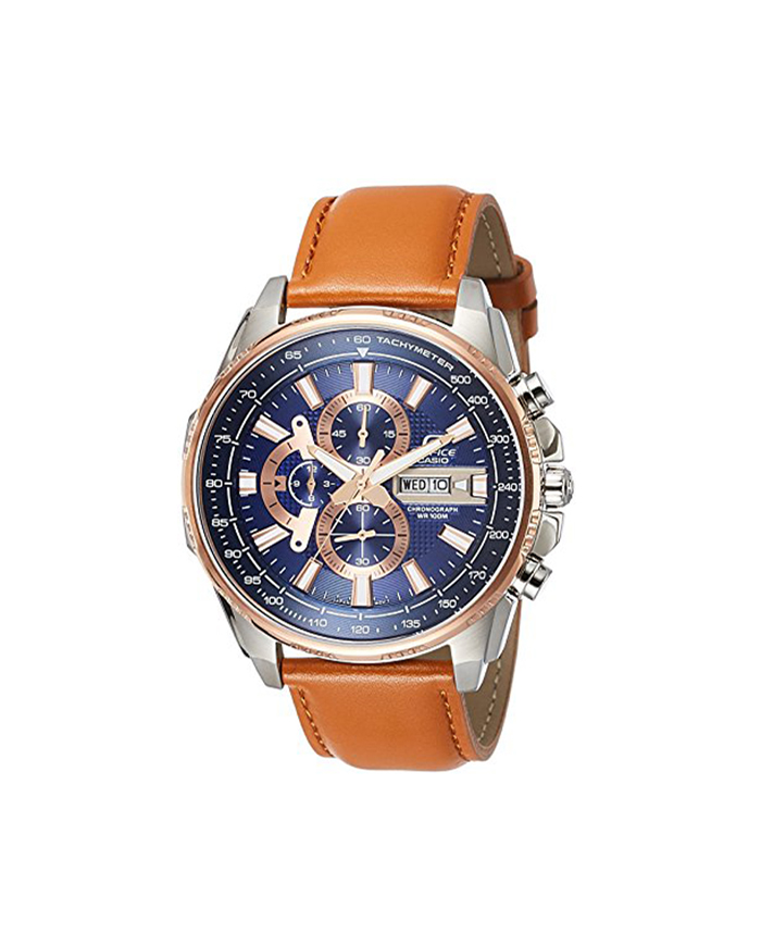 MUŠKI RUČNI SAT CASIO EFR-549L-2A LEATHER BROWN Casio