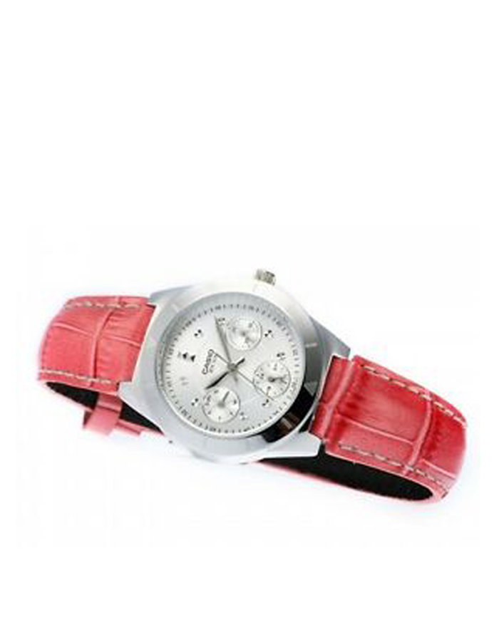 ŽENSKI RUČNI SAT CASIO LTP-2083L-4A LEATHER RED Casio