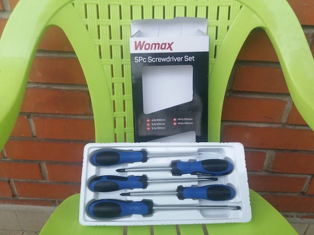 WOMAX - Set odvijaca (set srafcigera) - 5 KOMADA