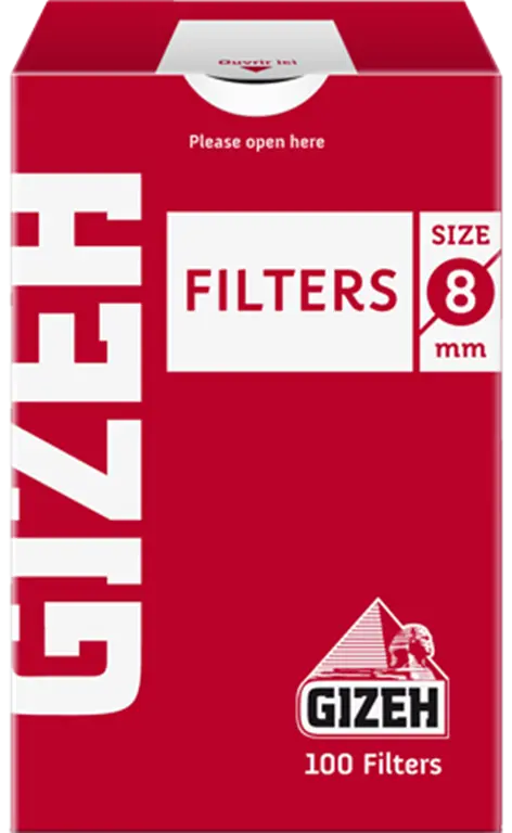Gizeh GIZEH FILTER - REGULAR FILTER 100KOM - 8mm (5003)