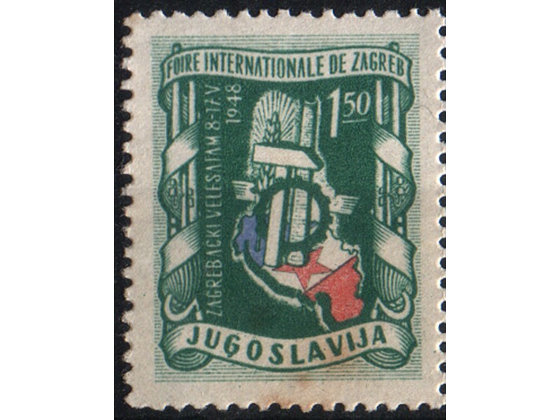 kt296d 08.apr1948 Jugoslavija Mi539 ** 1/3