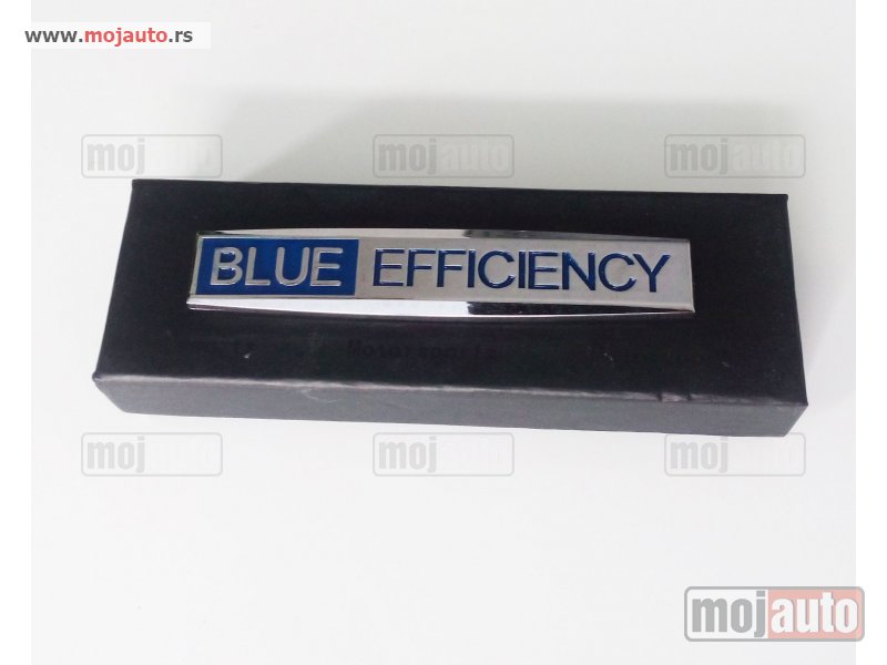 Blue Efficiency metalni znak samolepljiv