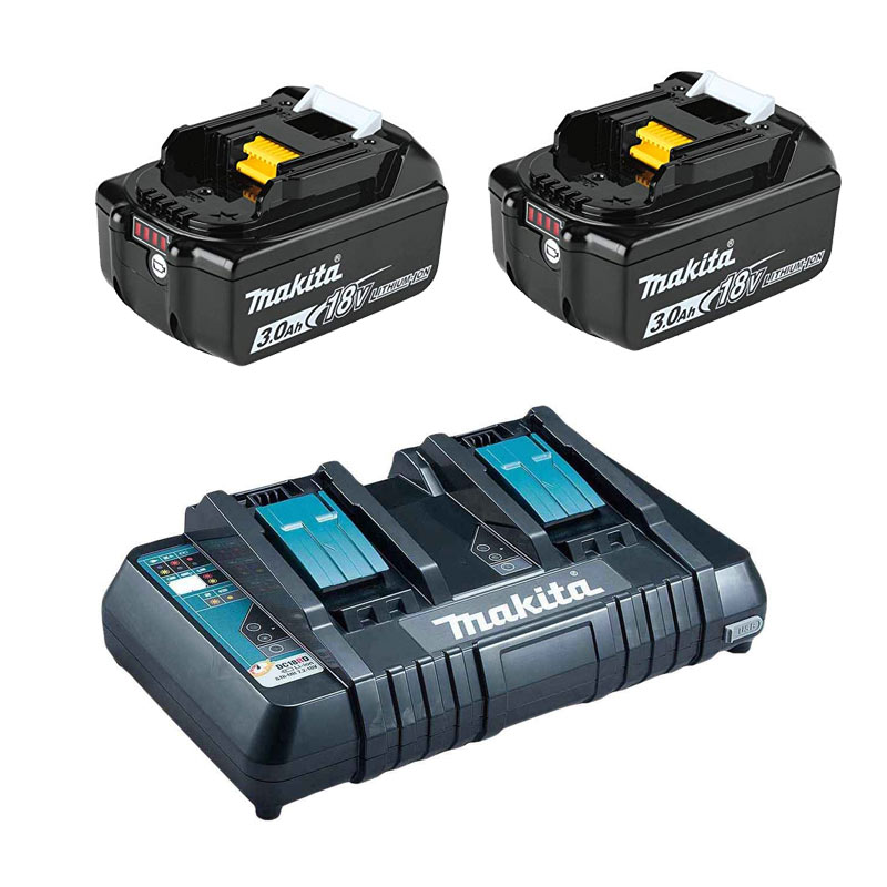 Makita - Set 18V DC18RD punjač + 2 baterije 3Ah - Set 9