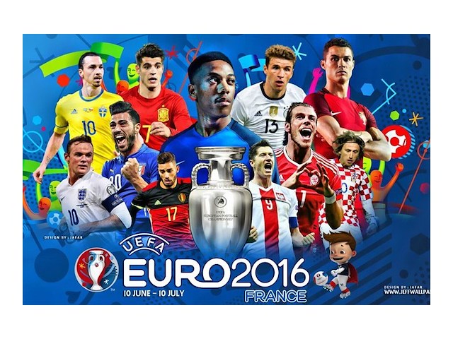 Euro 2016 France 10 dinara komad