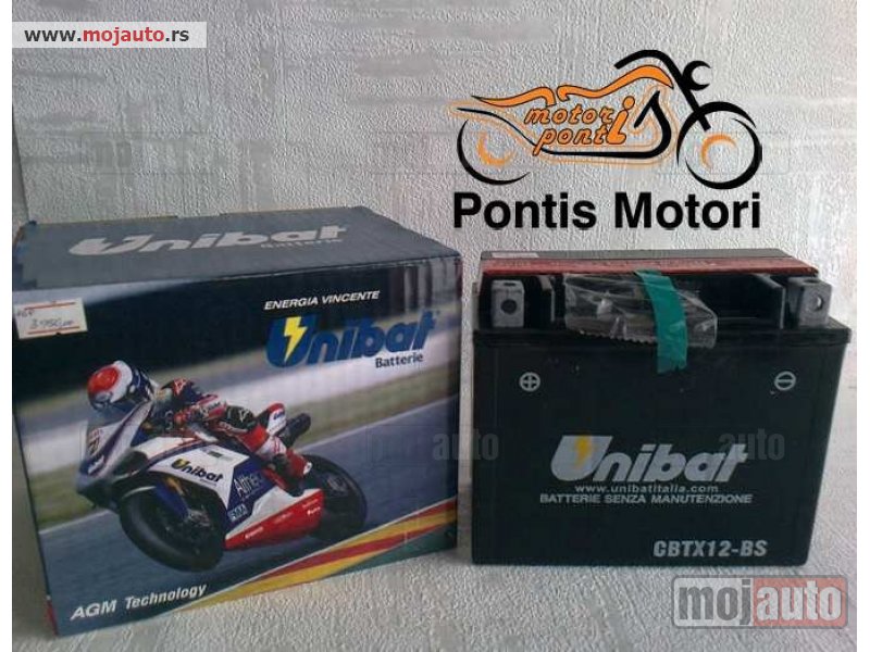 Akumulator za motocikl Unibat CBTX12-BS