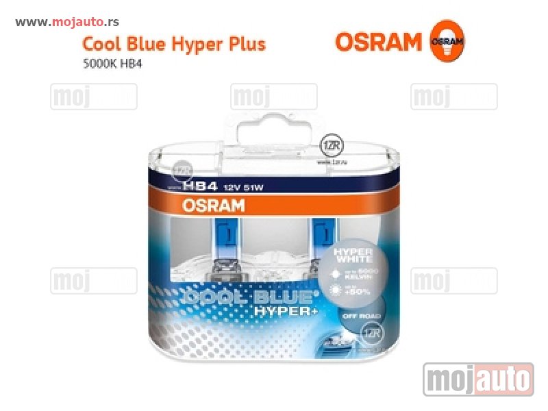 OSRAM HB4/9006 COOLBLUE HIPER/5000K 50% JACA BELA