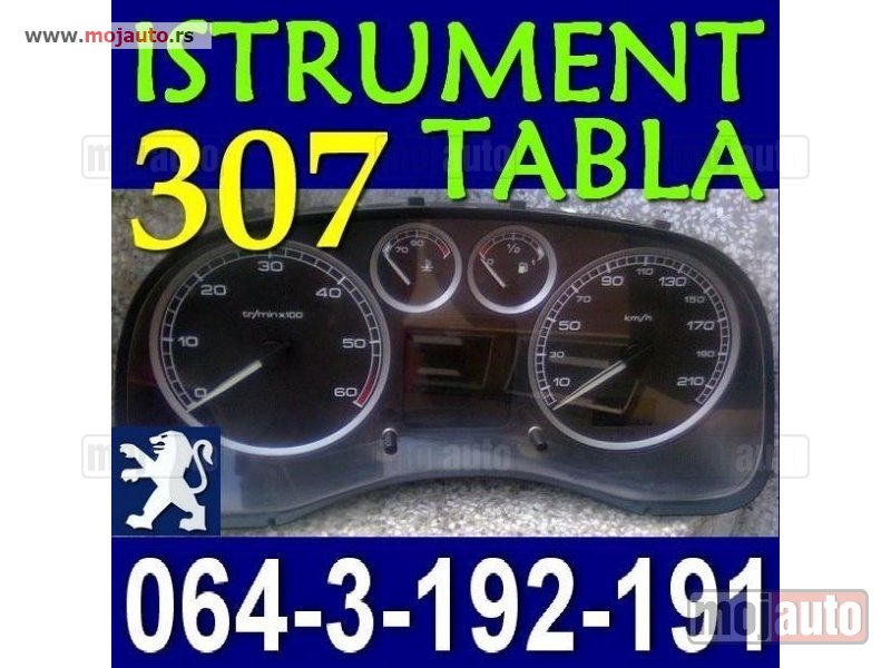 307 Instrument Tabla Peugeot