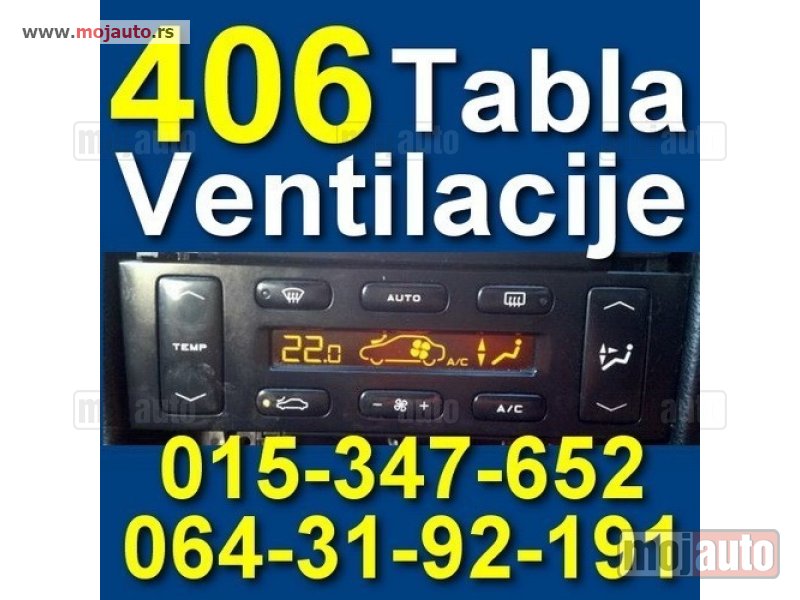 406 Komandna tabla Ventilacije Peugeot