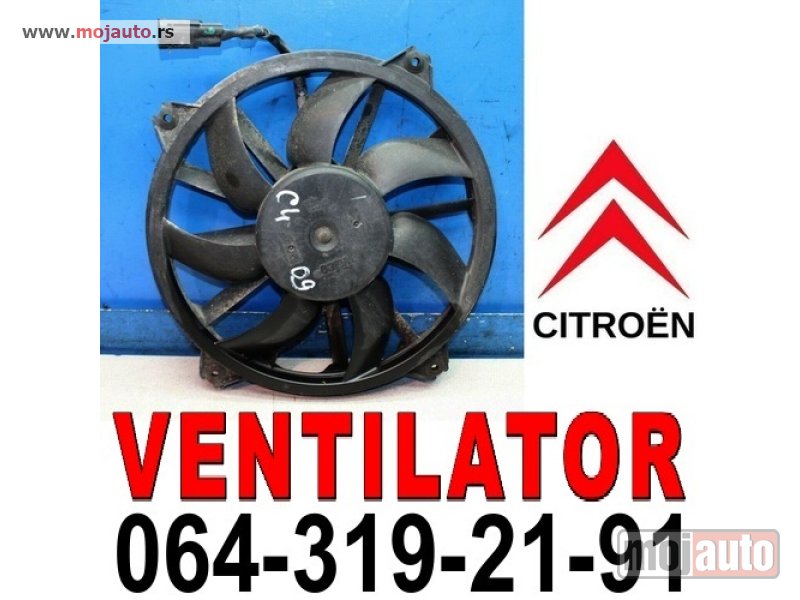 VENTILATOR Hladnjaka Citroen C2 C3 C5 C8 Saxo Xsara Picasso Berlingo