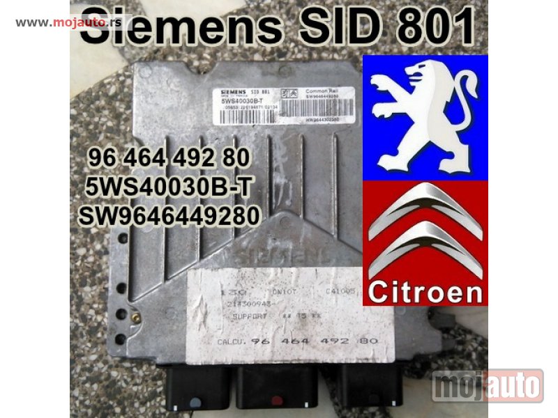 KOMPJUTER Siemens SID 801 Pežo 96 464 492 80 Peugeot Citroen