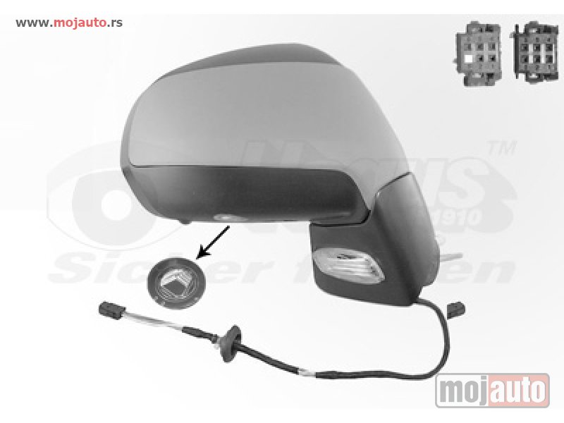 Pezo 3008 Retrovizor Elektricni Preklapajuci Desni, NOVO