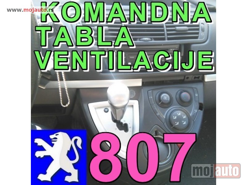 TABLA Ventilacija KLIMA i Grejanje Pezo 807 Peugeot