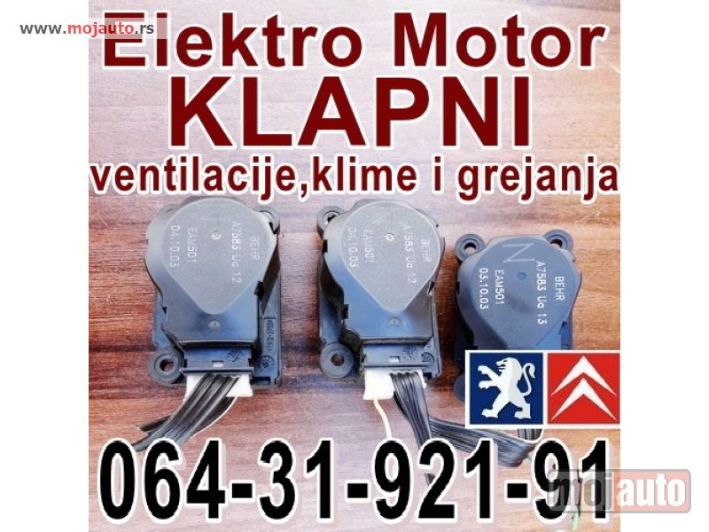 Elektro Motor KLAPNE ventilacije klime i grejanja Pežo Peugeot Citroen