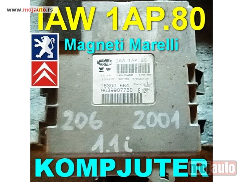 Kompjuter Magneti Magneti Marelli IAW 1AP,80 Peugeot 206