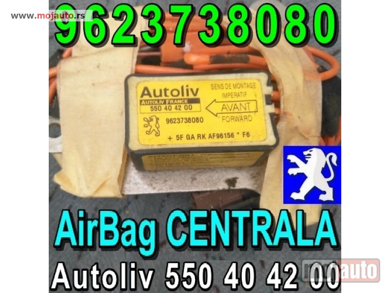 AirBag CENTRALA Autoliv 550 40 42 00 Peugeot 9623738080