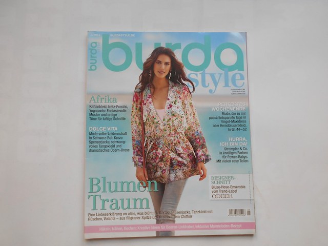 Burda style 5 / 2015, nemački BEZ prevoda i šema