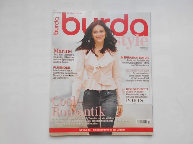 Burda style  10/ 2014, nemački BEZ prevoda i šema