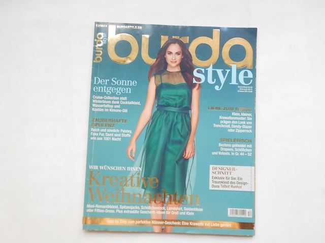 Burda style  12/ 2013, nemački BEZ prevoda i šema