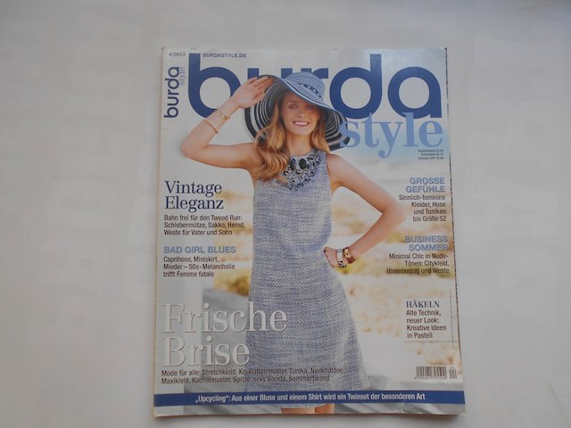 Burda style  4/ 2013, nemački BEZ prevoda i šema