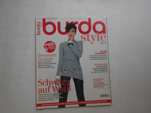 Burda style  1/ 2014, nemački BEZ prevoda i šema