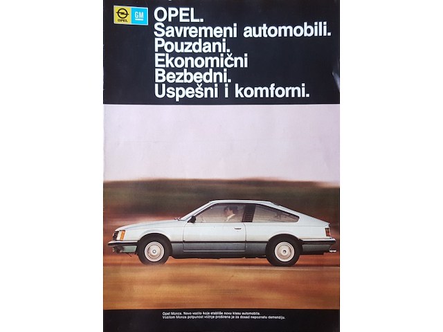 Brošura `Opel` Autotehna Ljubljana Jugoslavija