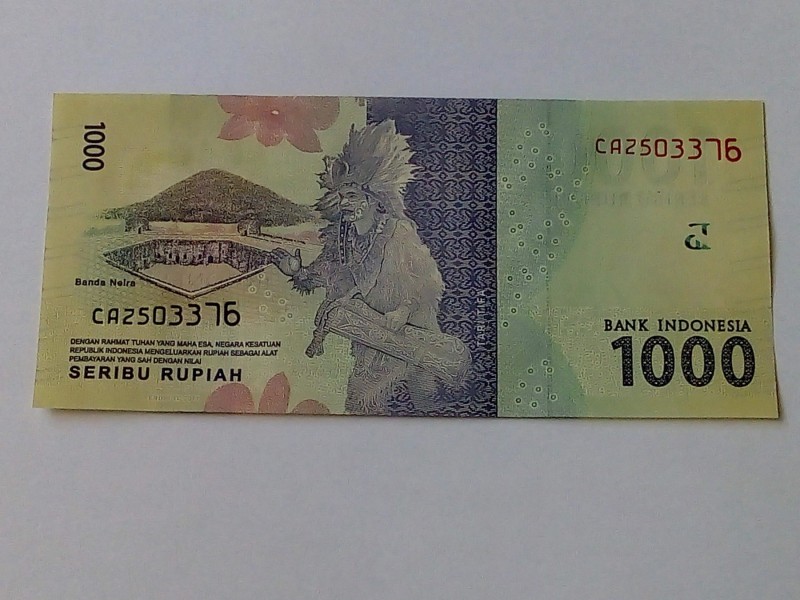 1000 Rupiah 2016.god - Indonezija - Indijanac - Odlicna