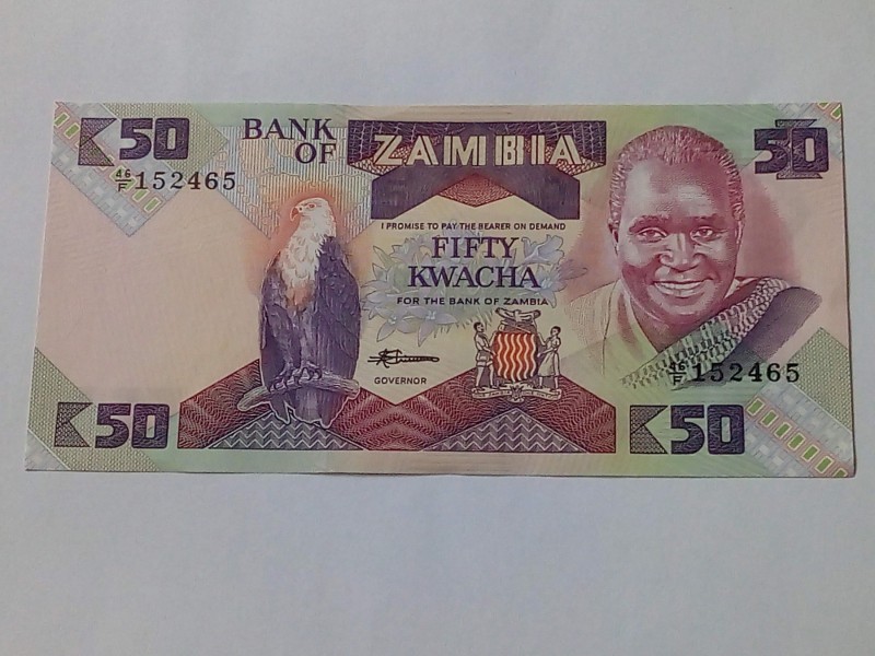 50 Kwacha - Zambija - ODLICNA -