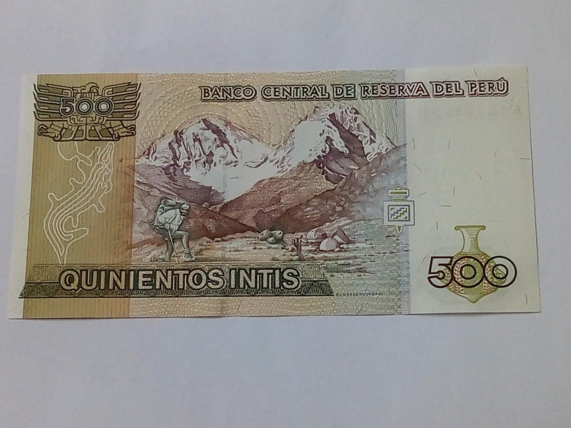 500 Intis 1987.god - Peru - Planinar - Odlicna -