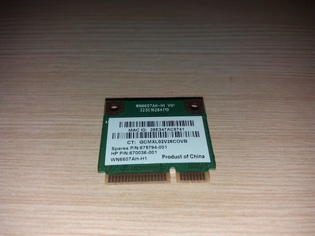 Wireless kartica WN6607AH-H1 , skinuta sa HP 15-G