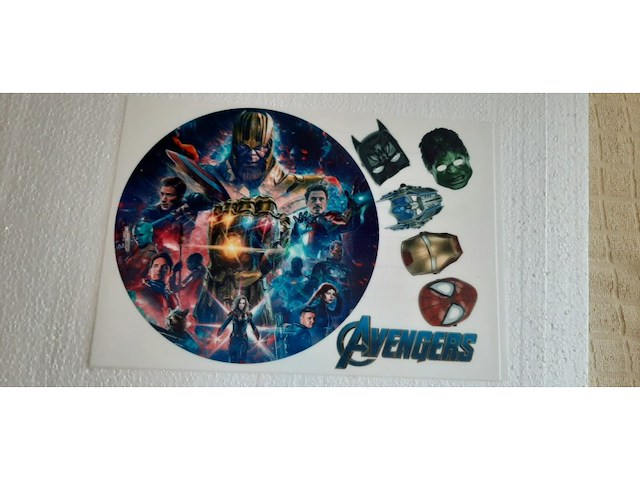 Slika za tortu Avengersi i maske