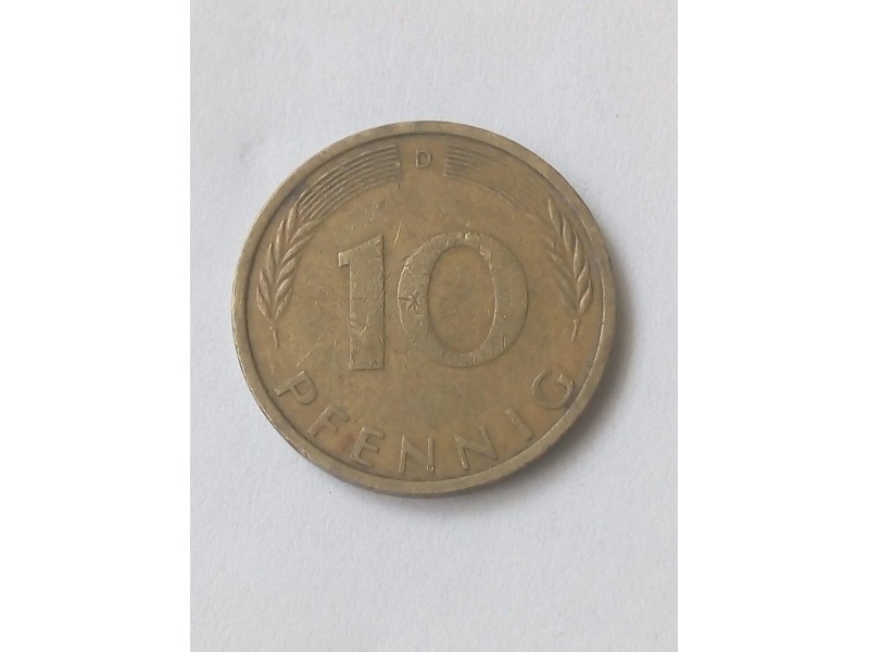 10 Pfennig 1972.godine - Nemacka -