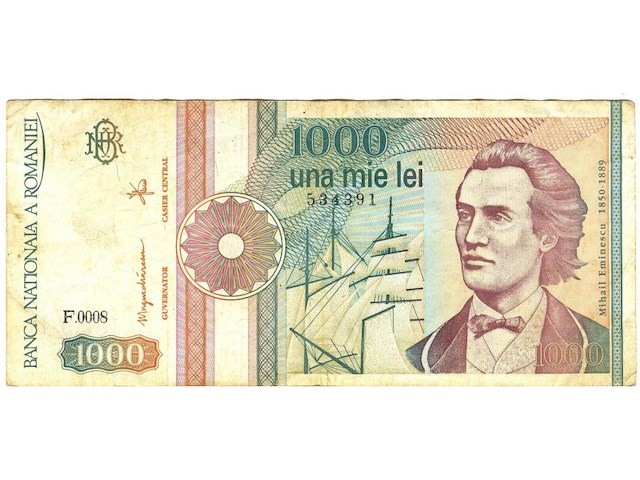 Rumunija 1000 lei 1991